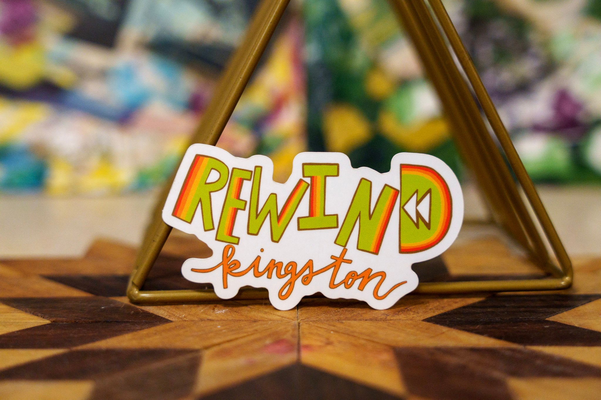 rewind logo vinyl sticker | Rewind Kingston 612 Broadway Kingston, NY ...